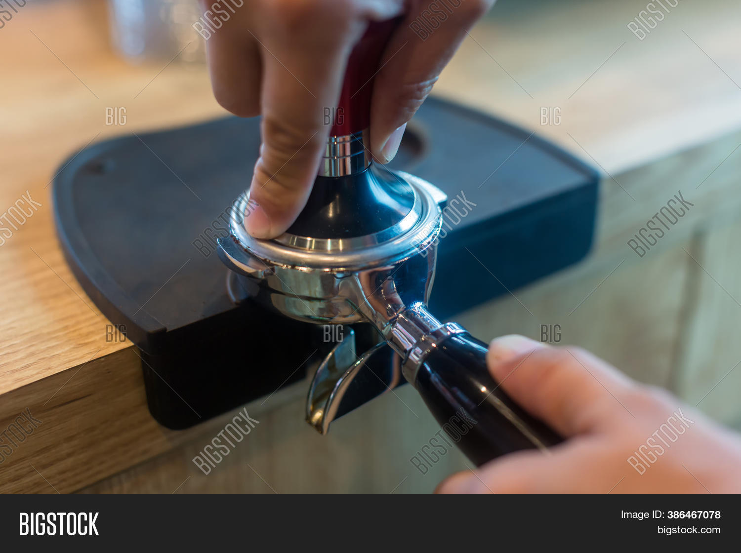 Barista Pressing Image & Photo (Free Trial) | Bigstock