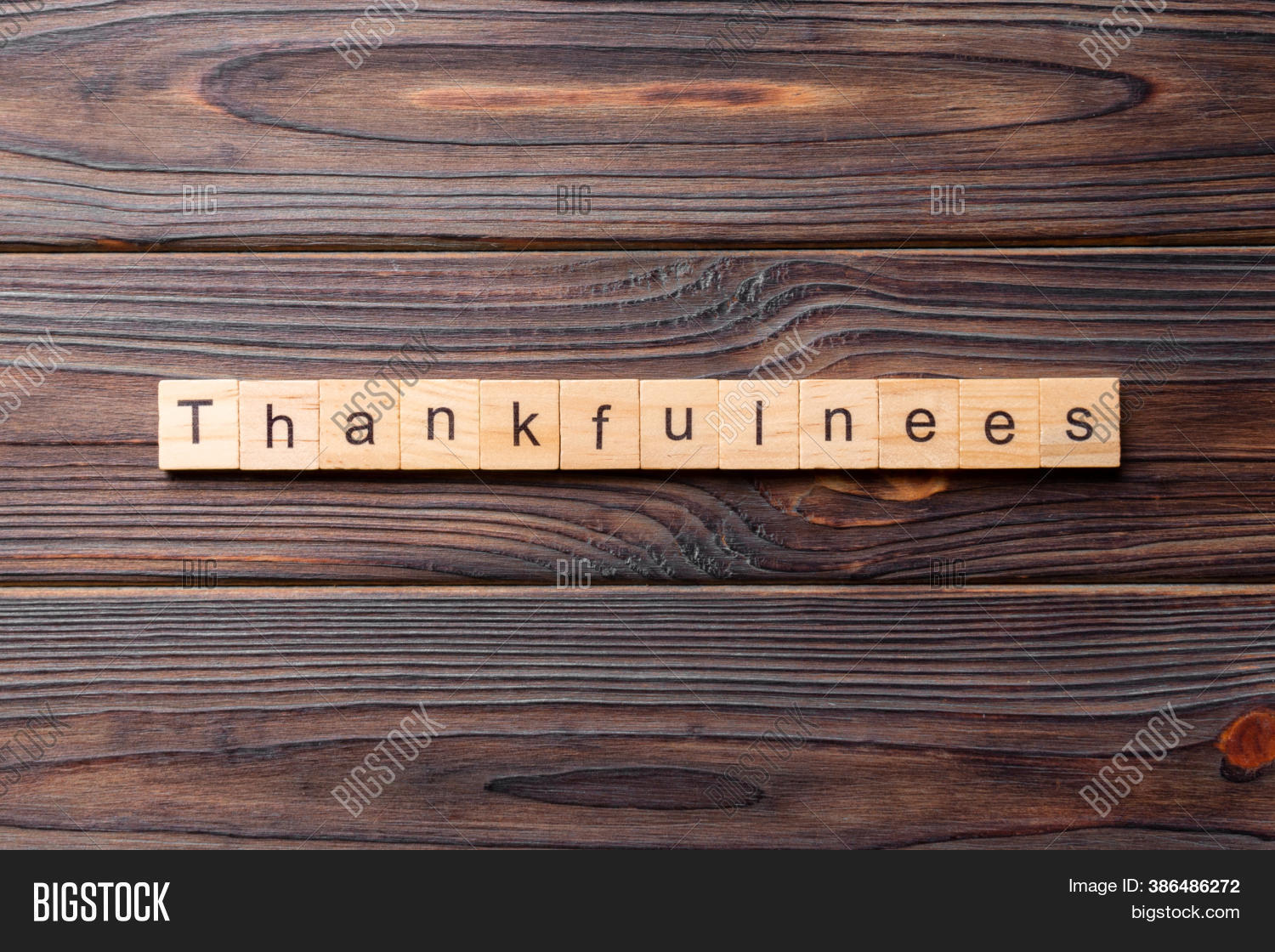 Thankfulness Word Image & Photo (Free Trial) | Bigstock