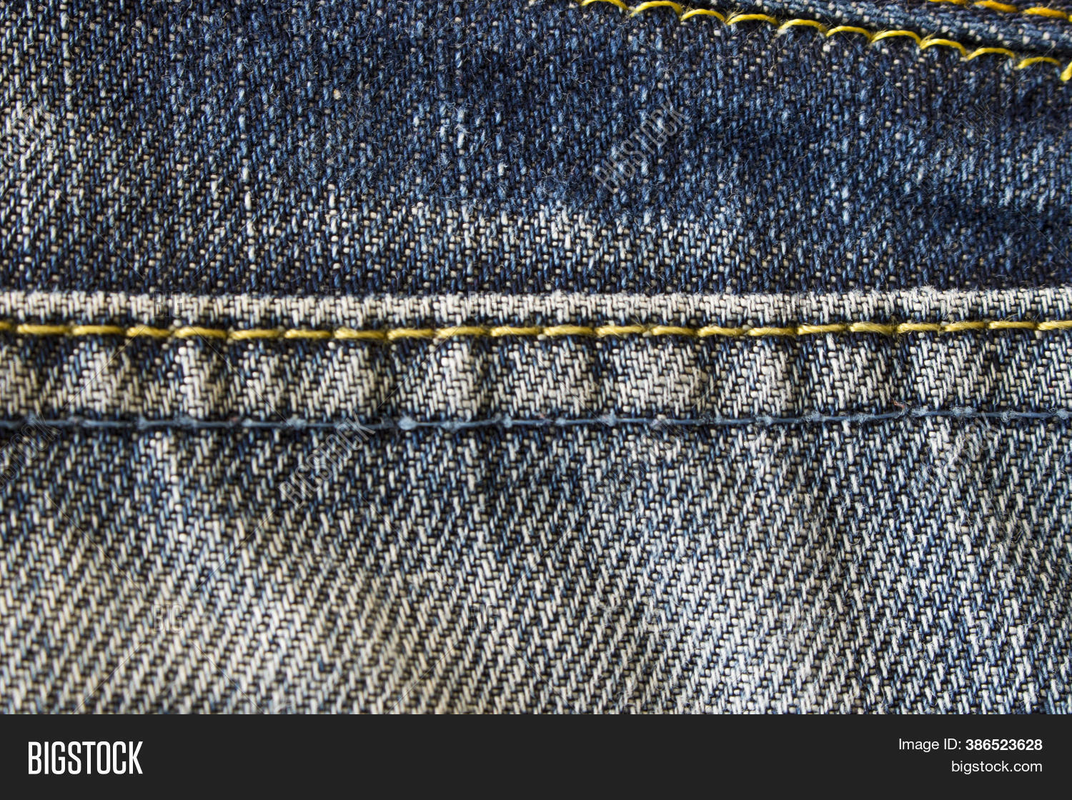 Denim Texture. Seam On Image & Photo (Free Trial) | Bigstock