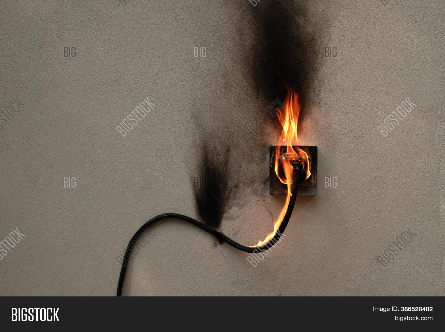 On Fire Electric Wire Image & Photo (Free Trial) | Bigstock