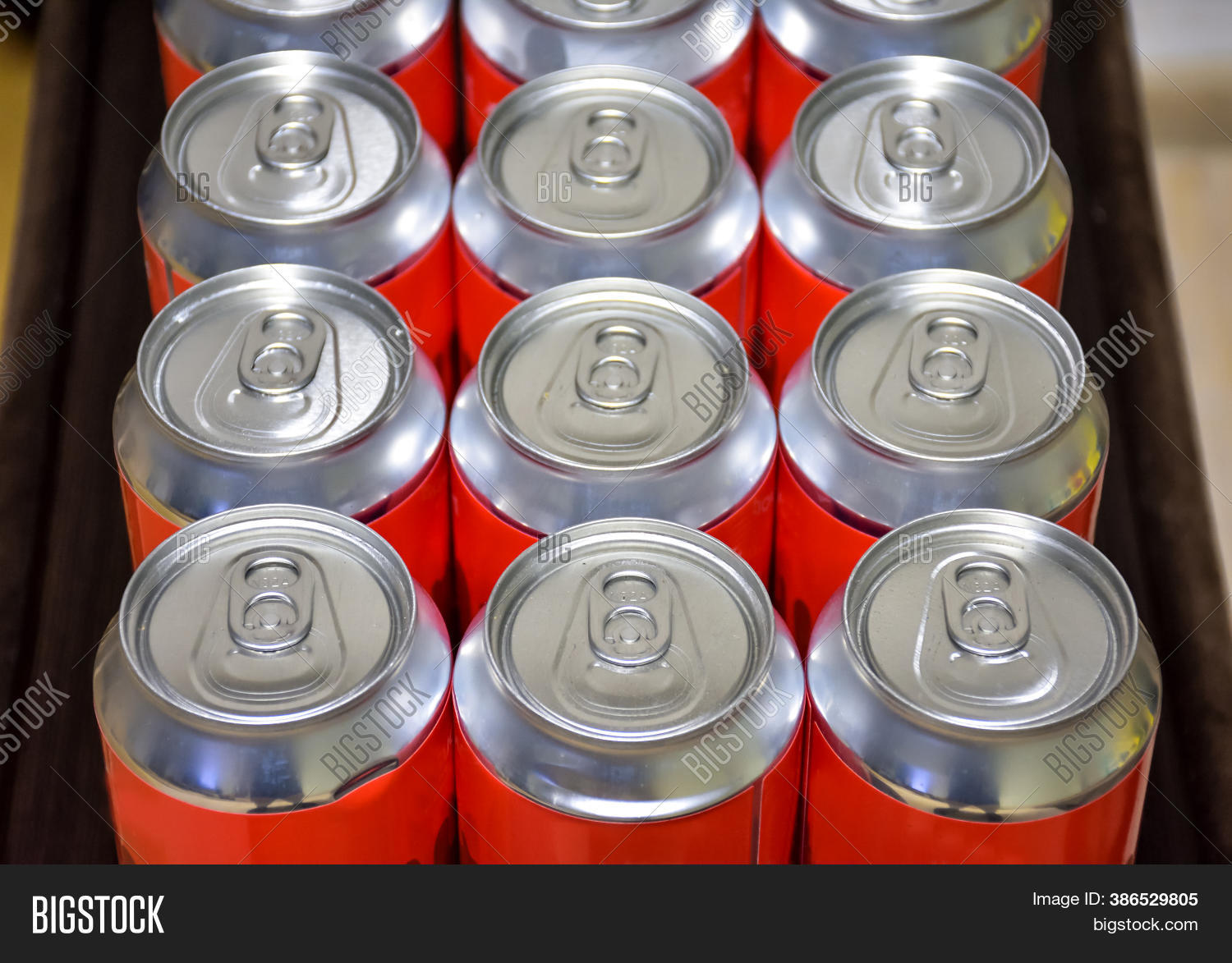 Aluminum Cans Top View Image & Photo (Free Trial) | Bigstock