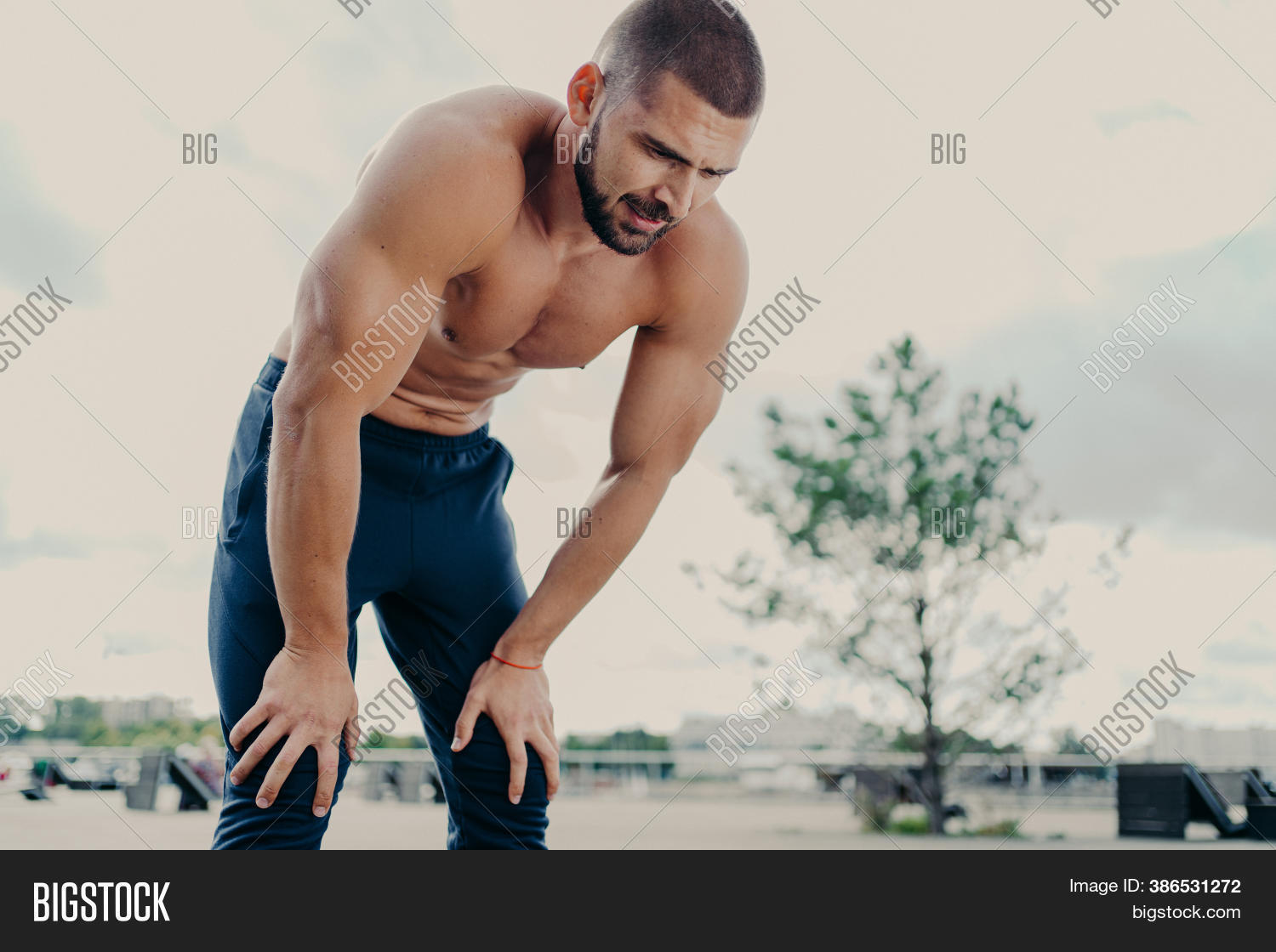 Exhausted Bearded Man Image & Photo (Free Trial) | Bigstock