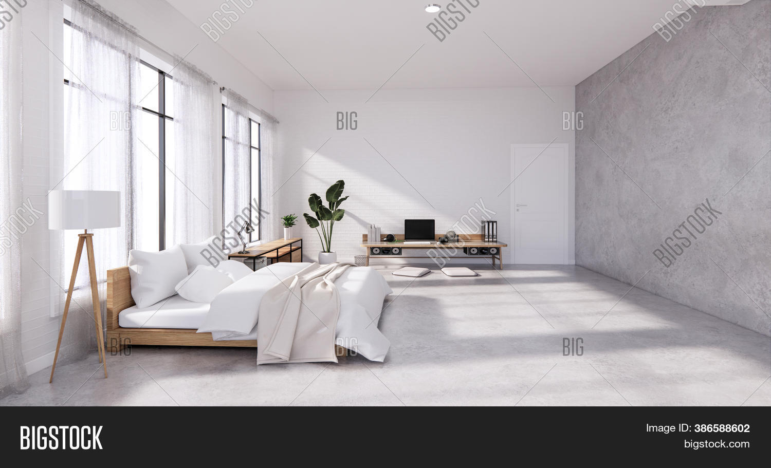 Bedroom Interior Loft Image & Photo (Free Trial) | Bigstock