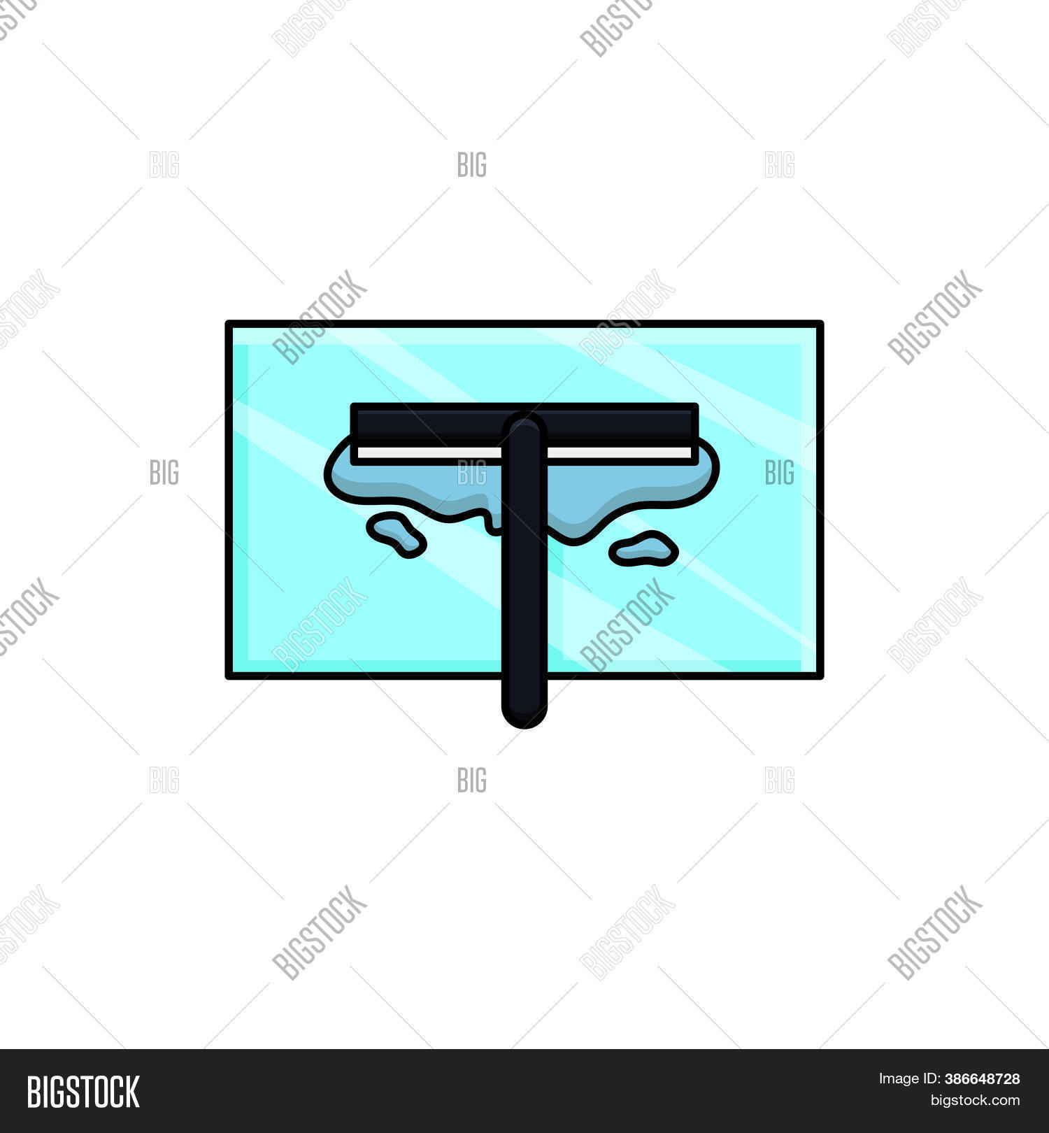 Glass Cleaner Vector Vector & Photo (Free Trial) | Bigstock