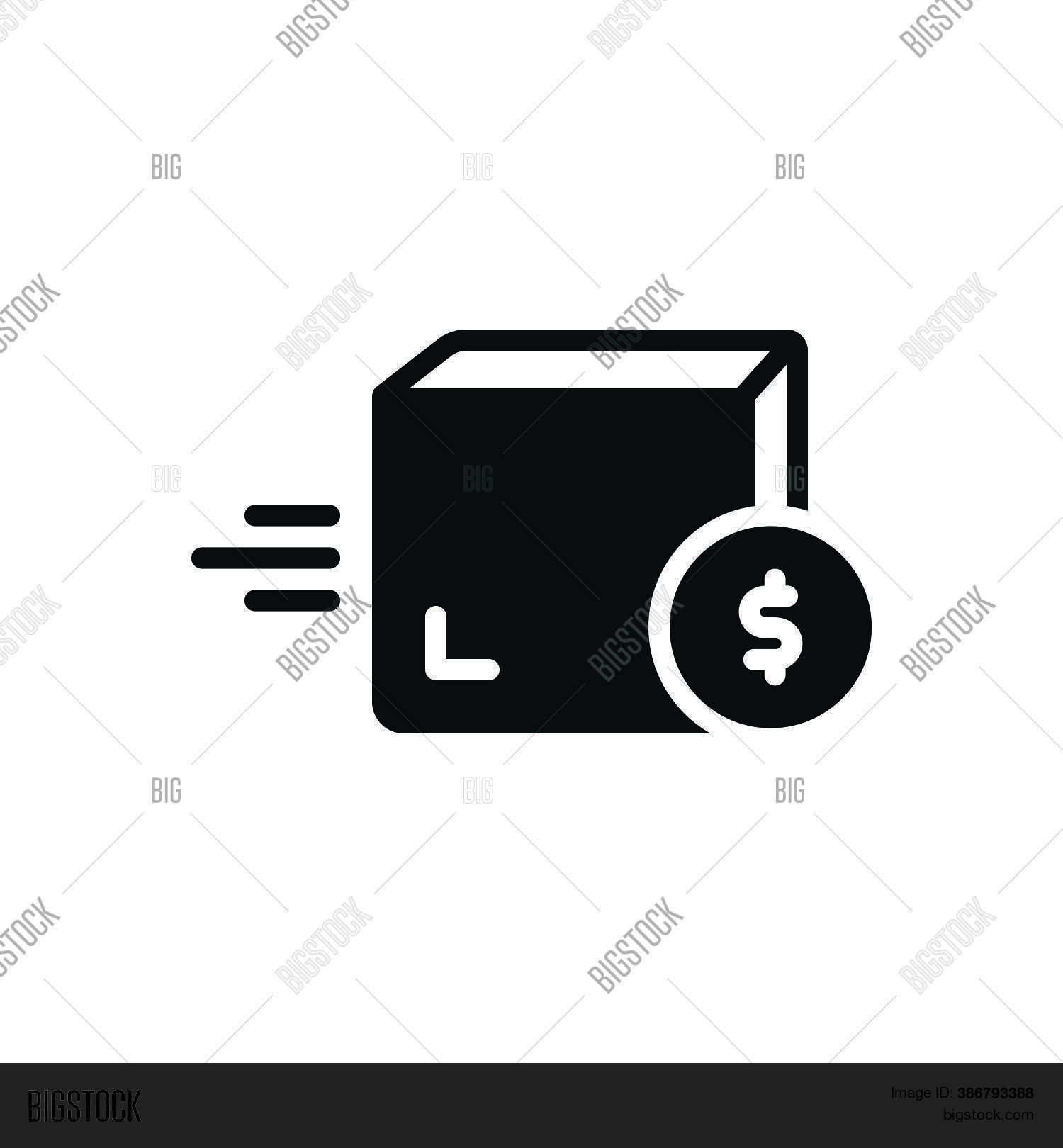 Black Solid Icon Cash Vector & Photo (Free Trial) | Bigstock