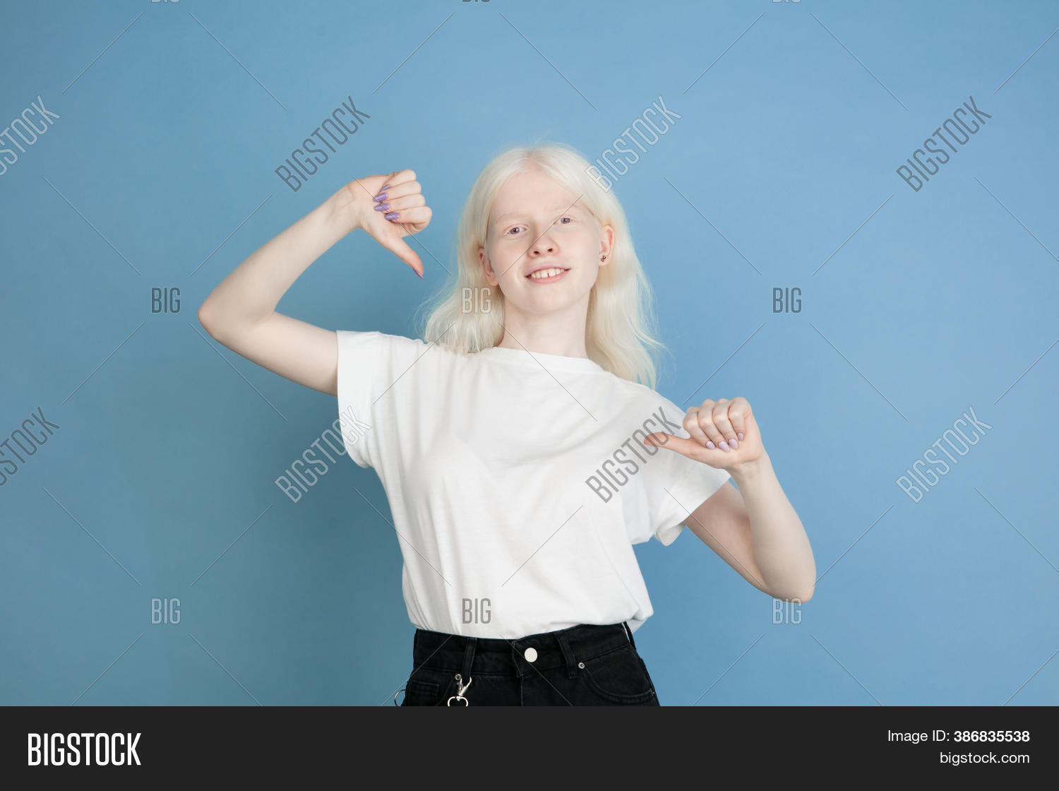 Pointing Herself. Image & Photo (Free Trial) | Bigstock