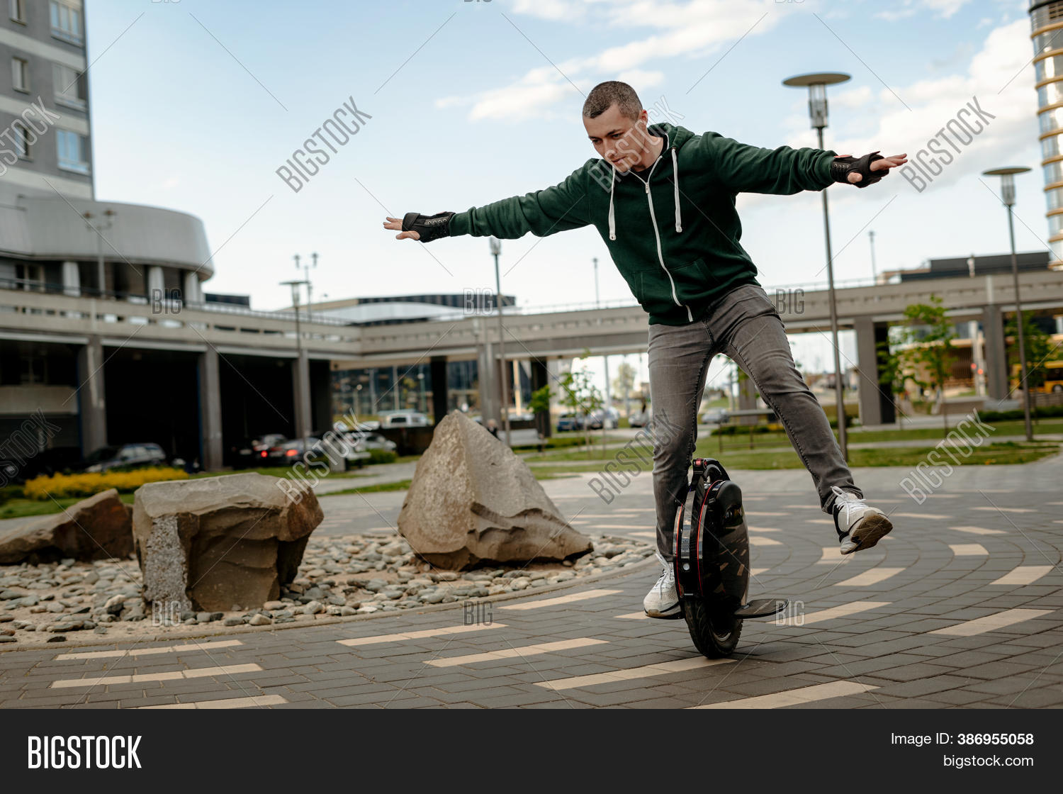Man Riding Electric Image & Photo (Free Trial) | Bigstock