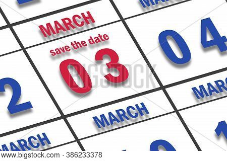 March 3rd. Day 3 Month Image & Photo (Free Trial) | Bigstock