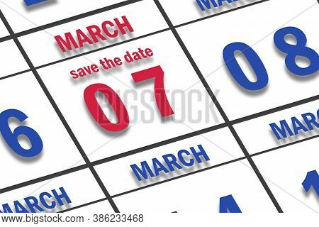 March 7th. Day 7 Month Image & Photo (Free Trial) | Bigstock