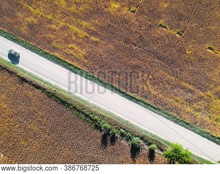 Aerial View Dirt Road Image & Photo (Free Trial) | Bigstock