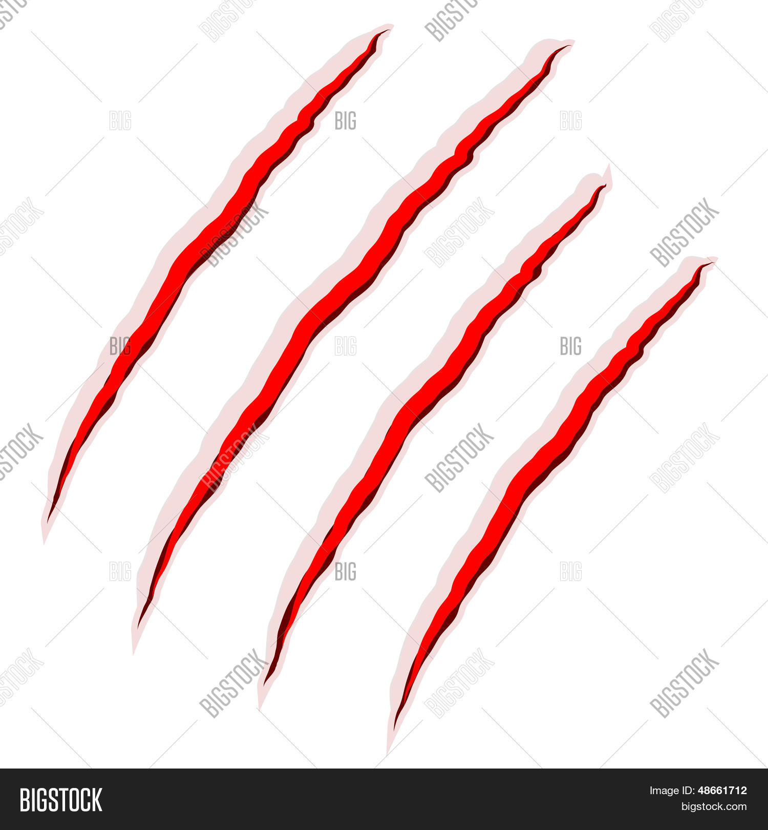 Claw Scratches Vector Vector & Photo (Free Trial) | Bigstock