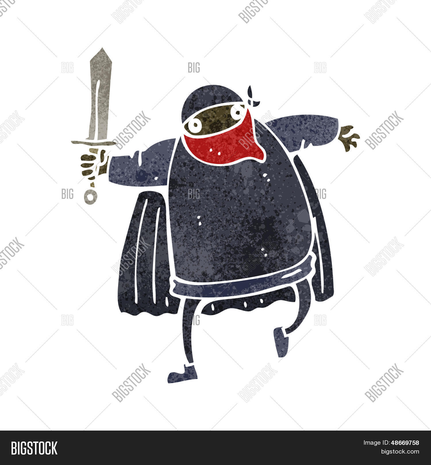Retro Cartoon Bandit Vector & Photo (Free Trial) | Bigstock
