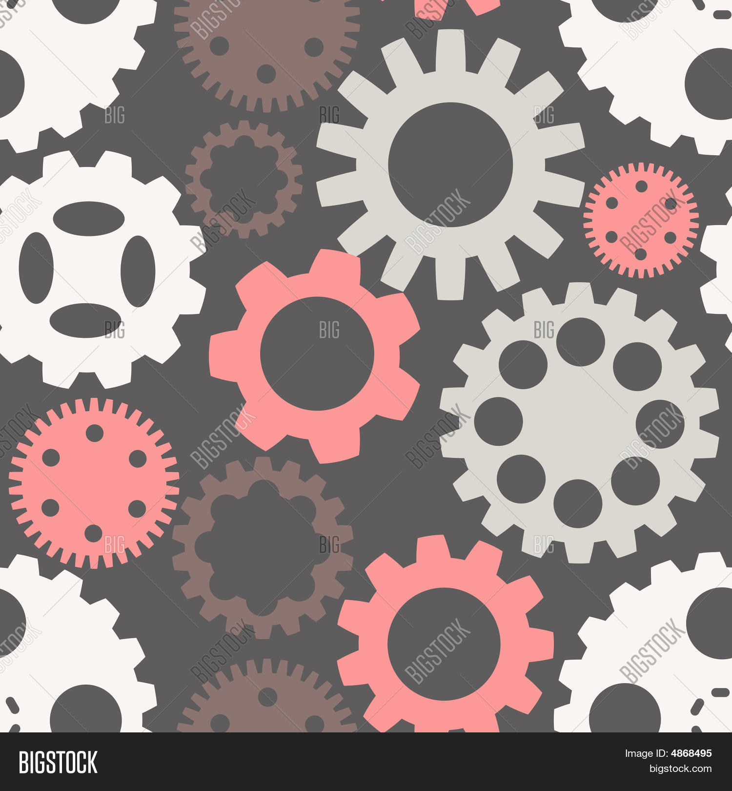 Seamless Pattern Gears Image & Photo (Free Trial) | Bigstock