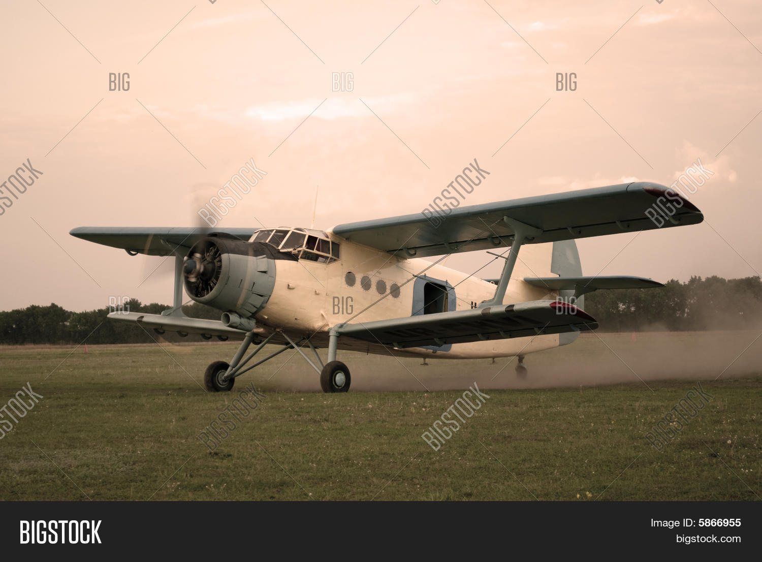 Old Style Plane Flying Image & Photo (Free Trial) | Bigstock