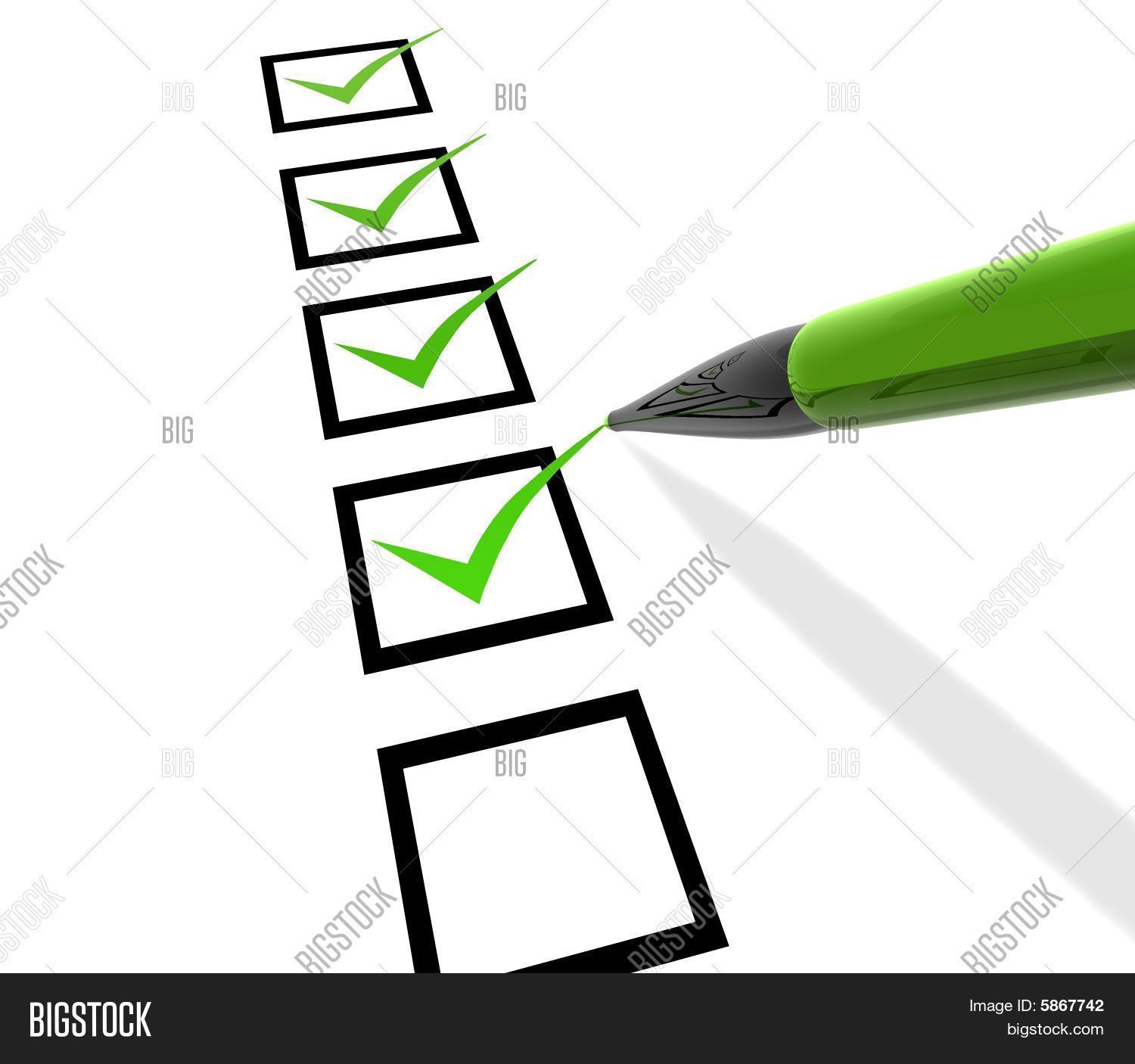 Checklist Image & Photo (Free Trial) | Bigstock