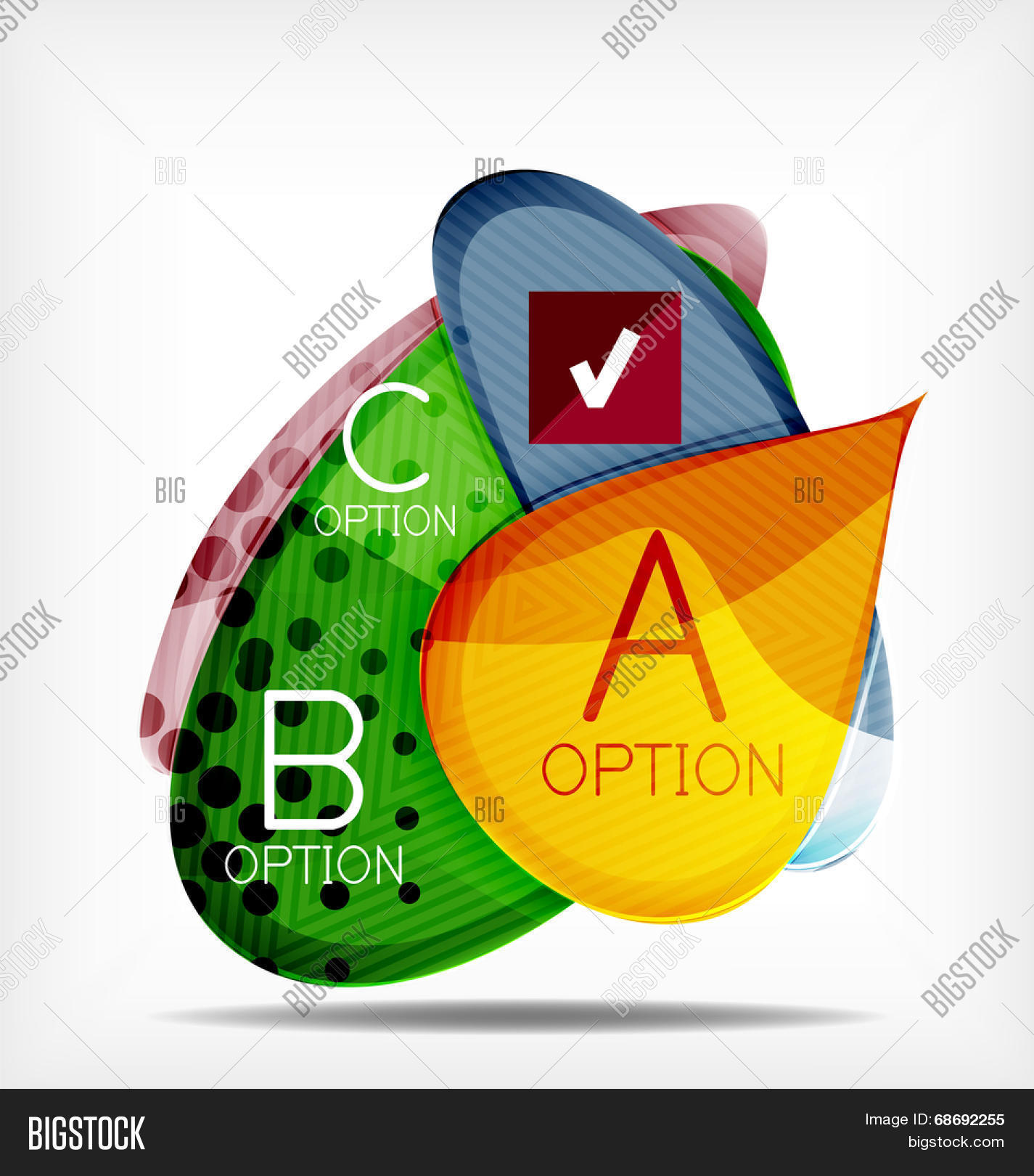 Option Infographic Vector & Photo (Free Trial) | Bigstock