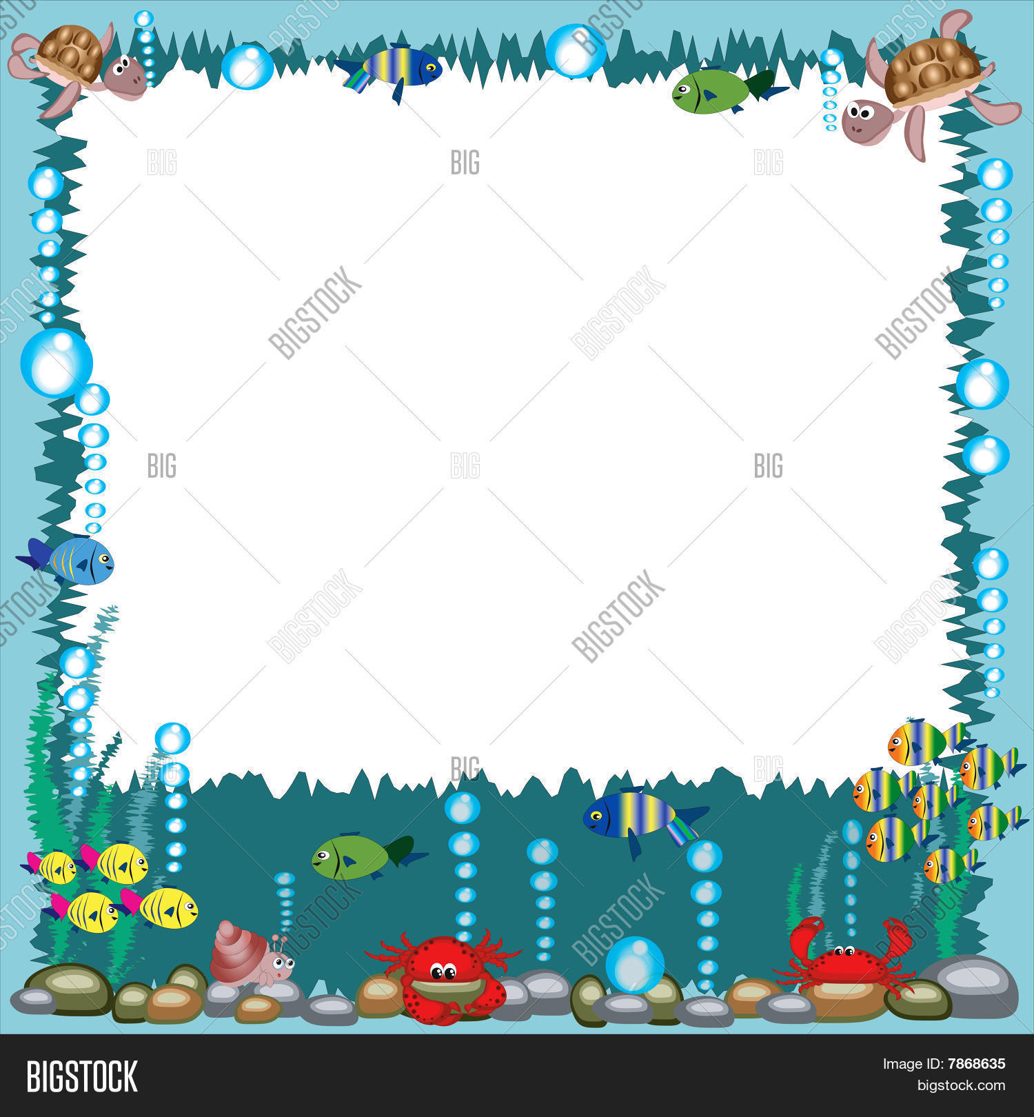 Sea Frame Vector & Photo (Free Trial) | Bigstock