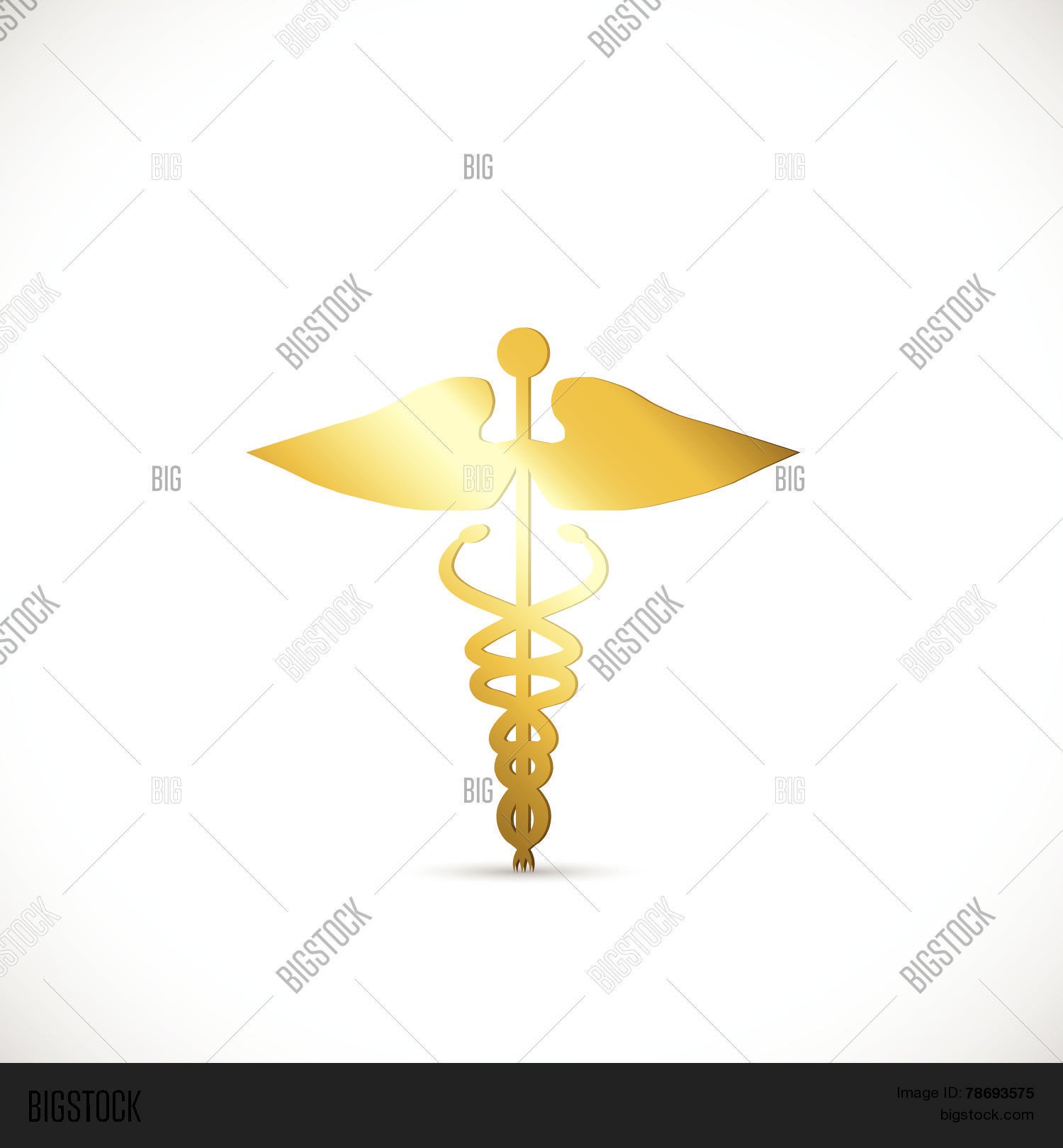 Gold Medical Symbol Vector & Photo (Free Trial) | Bigstock