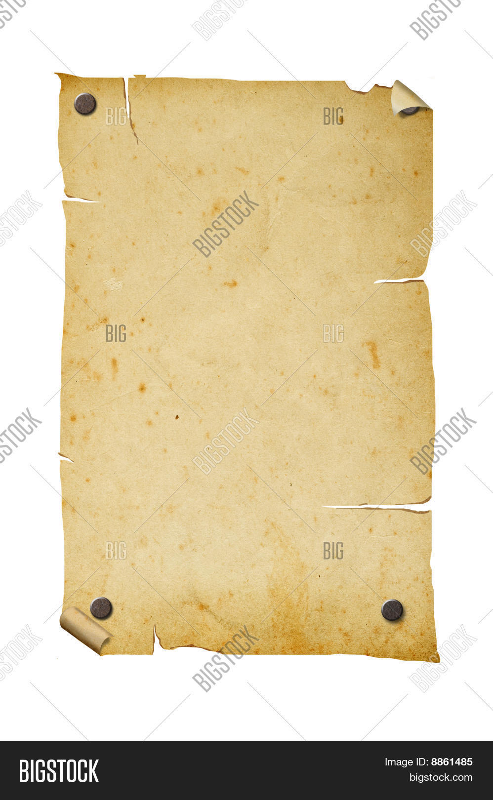 Old Poster Isolated, Image & Photo (Free Trial) | Bigstock