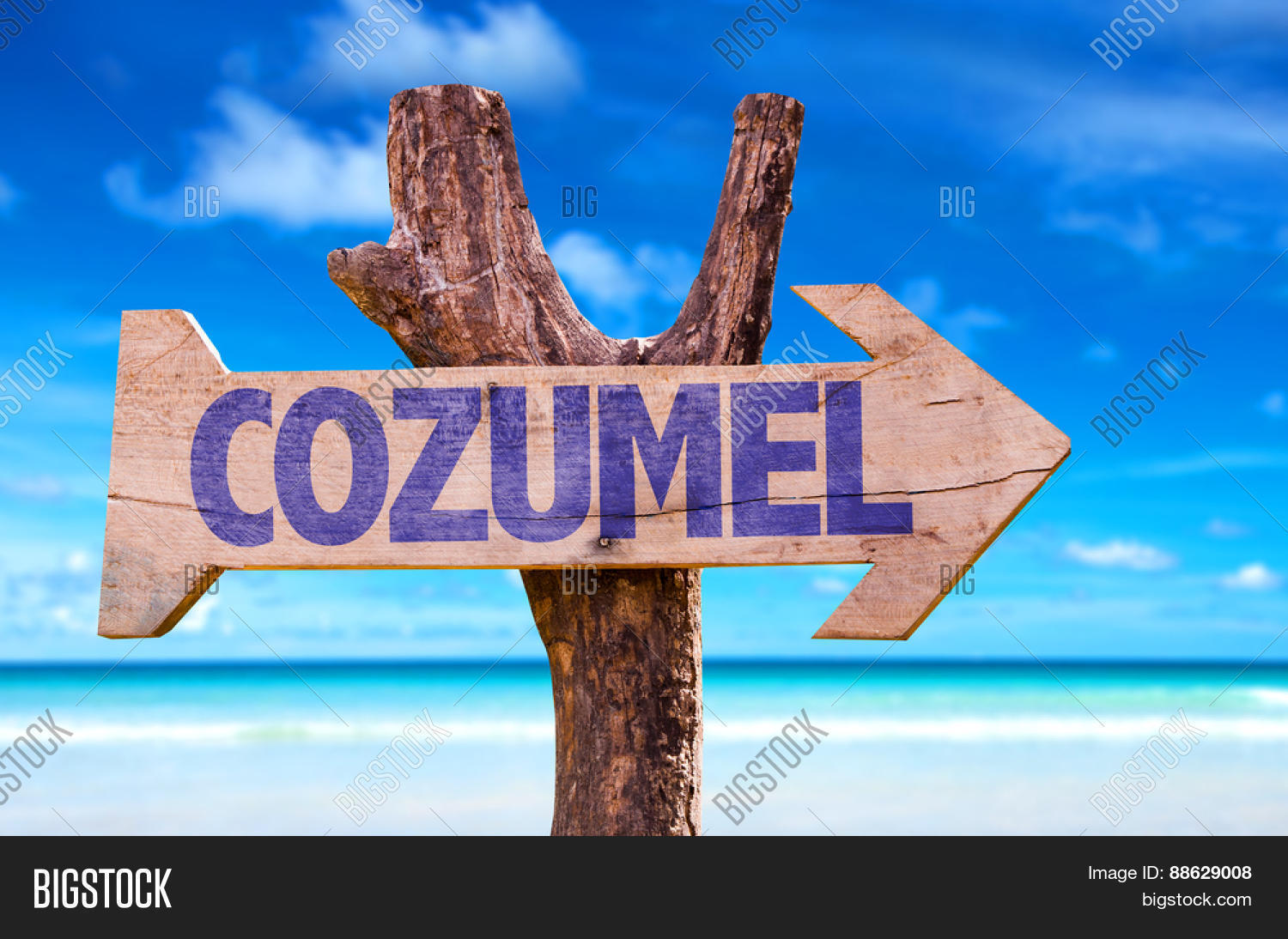 Cozumel Wooden Sign Image & Photo (Free Trial) | Bigstock