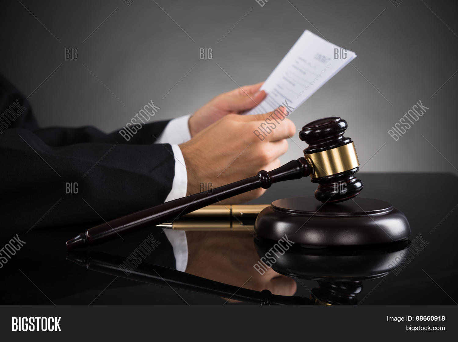 Judge Holding Document Image & Photo (Free Trial) | Bigstock