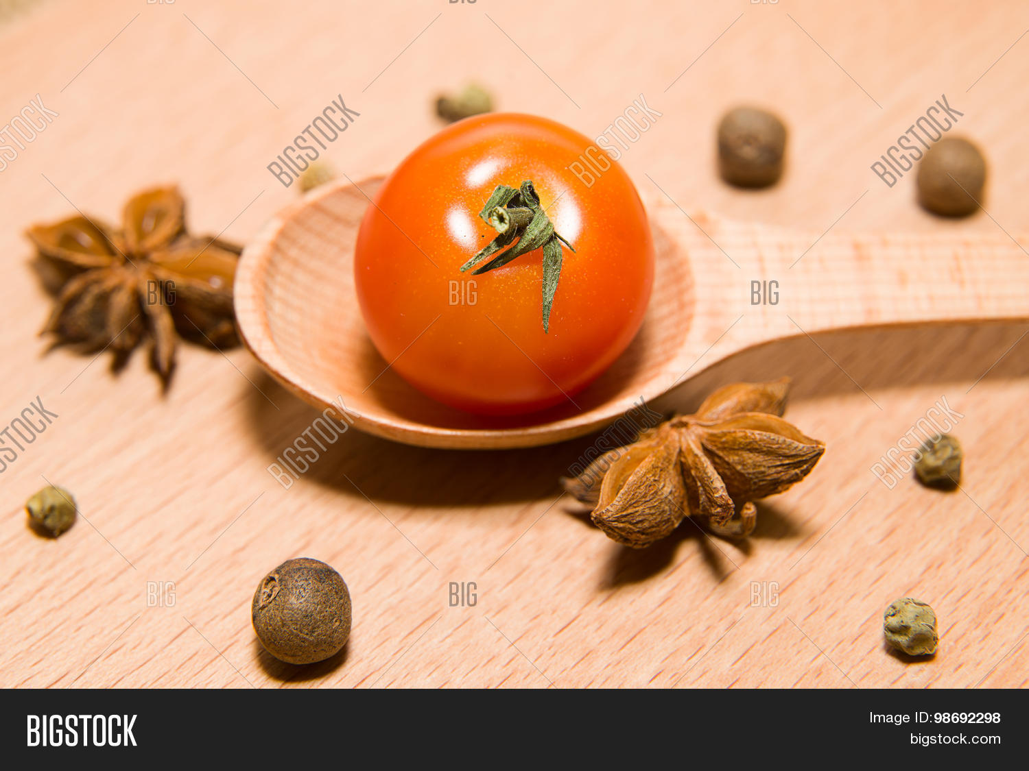 Red Tomato Spoon, Image & Photo (Free Trial) | Bigstock