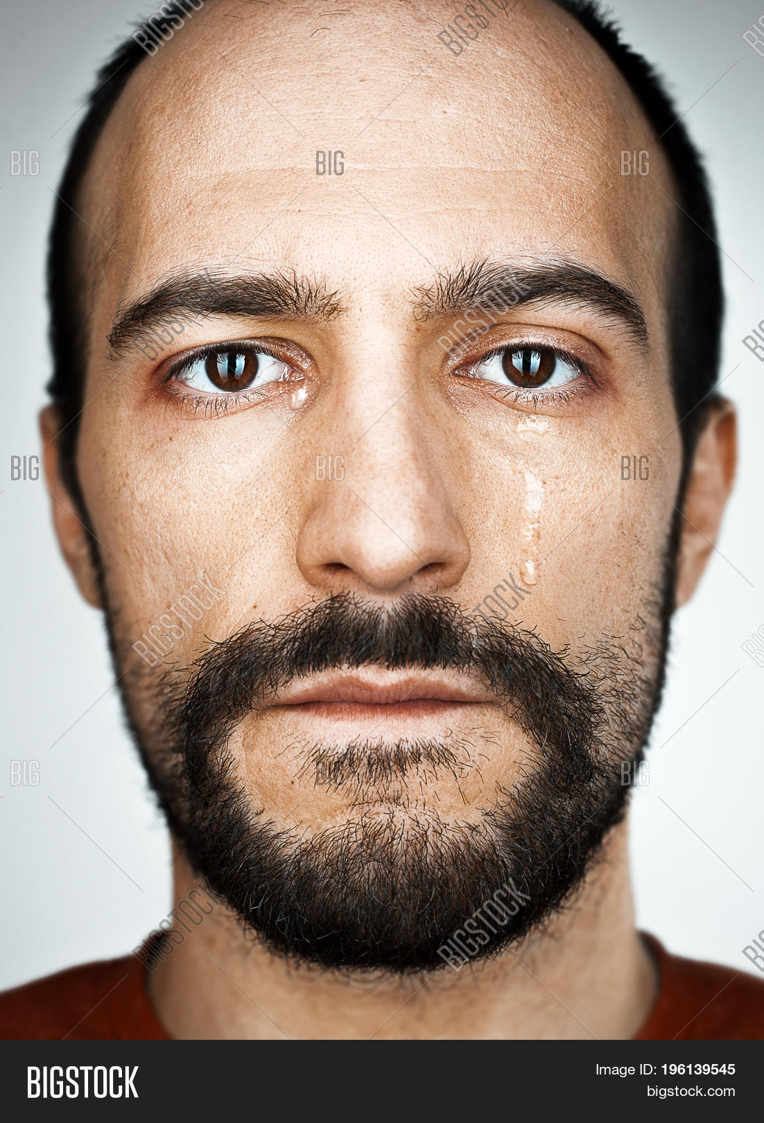Crying Man Tears On Image & Photo (Free Trial) | Bigstock