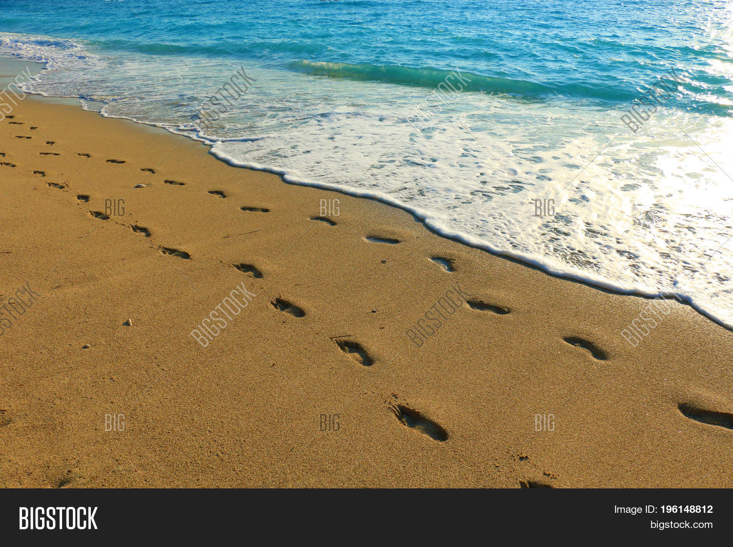 Traces Steps Sand Image & Photo (Free Trial) | Bigstock