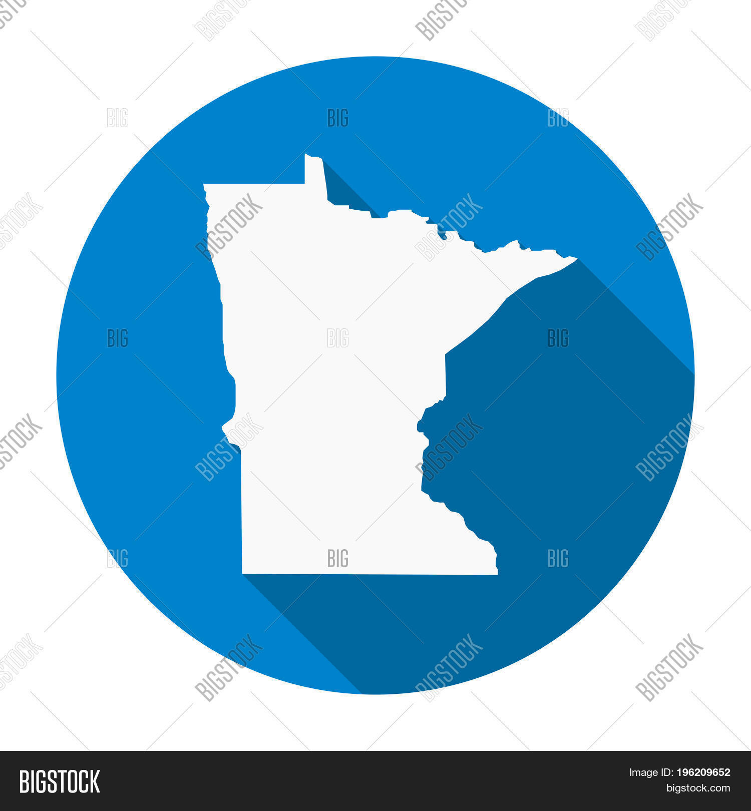 Minnesota State Map Vector & Photo (Free Trial) | Bigstock