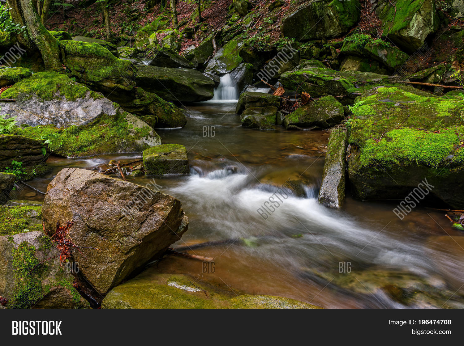 Powerful Creak Cascade Image & Photo (Free Trial) | Bigstock