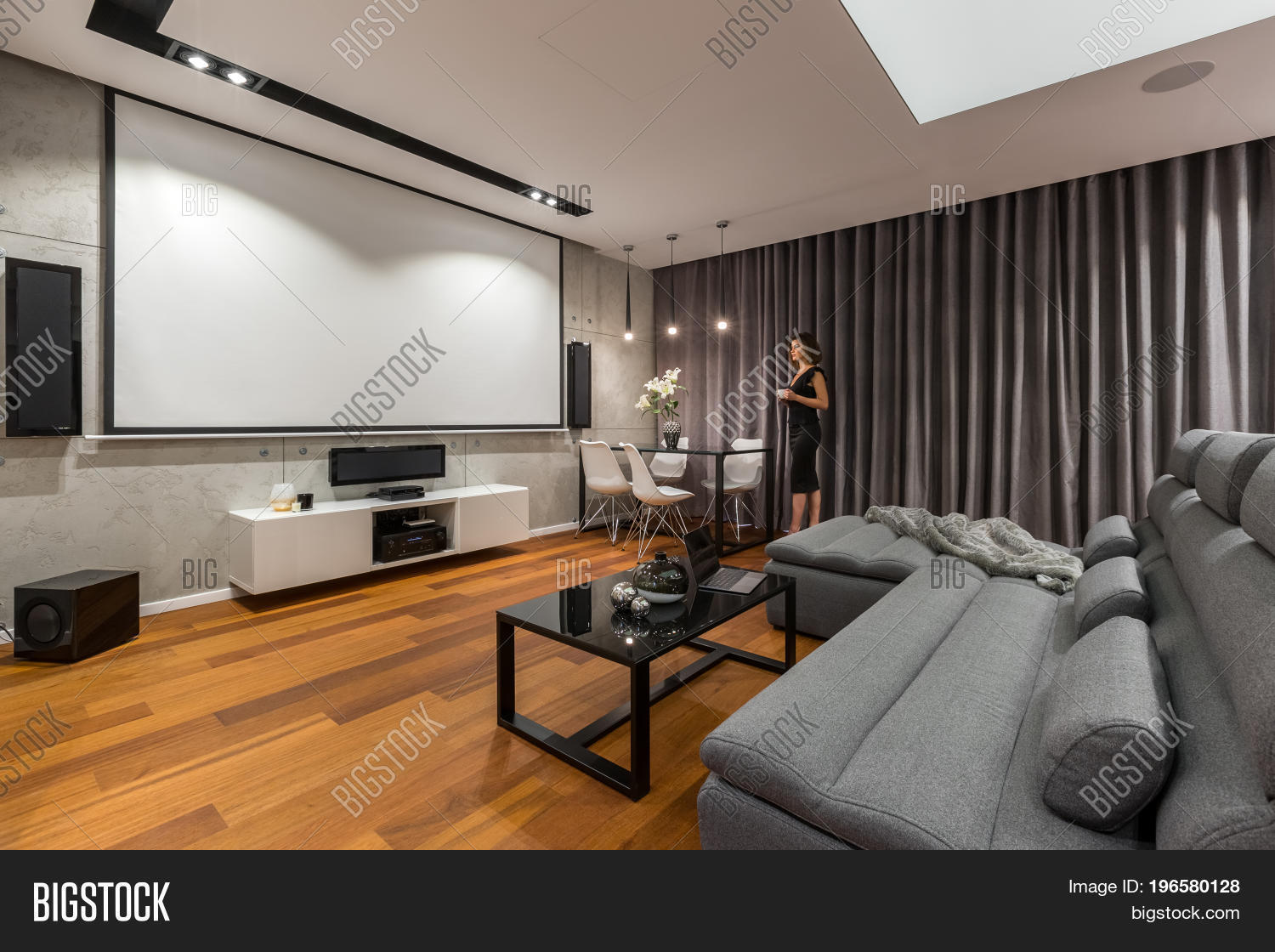 Living Room Projector Image & Photo (Free Trial) | Bigstock