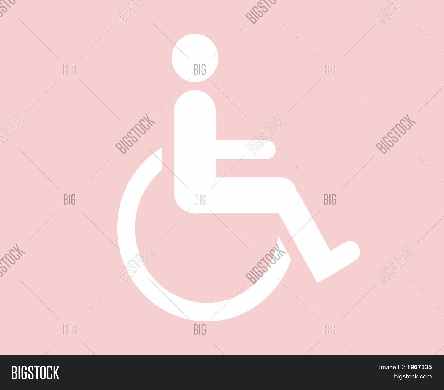Pink Handicapped Sign Image & Photo (Free Trial) | Bigstock