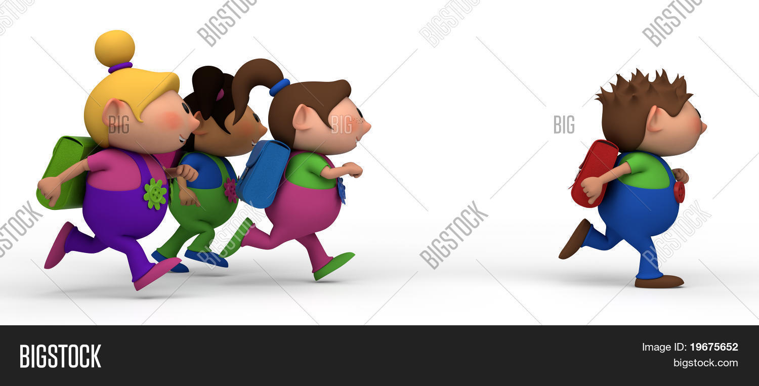 Girls Chasing Boy Image & Photo (Free Trial) | Bigstock