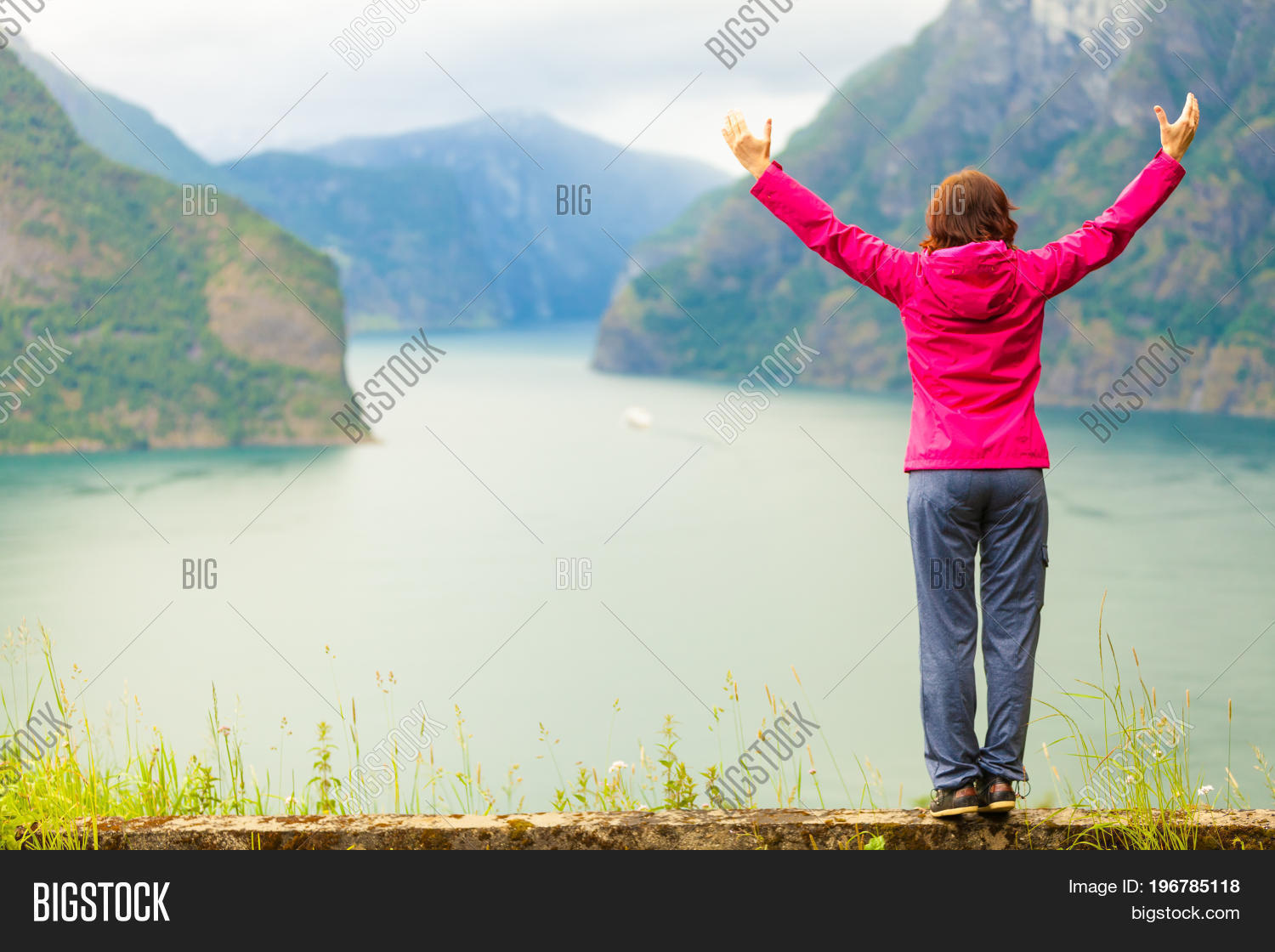 Woman Raised Hands Image & Photo (Free Trial) | Bigstock