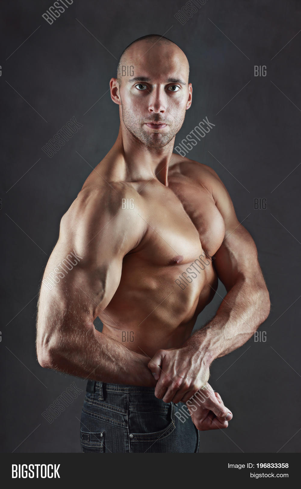 Muscular Man Posing Image & Photo (Free Trial) | Bigstock