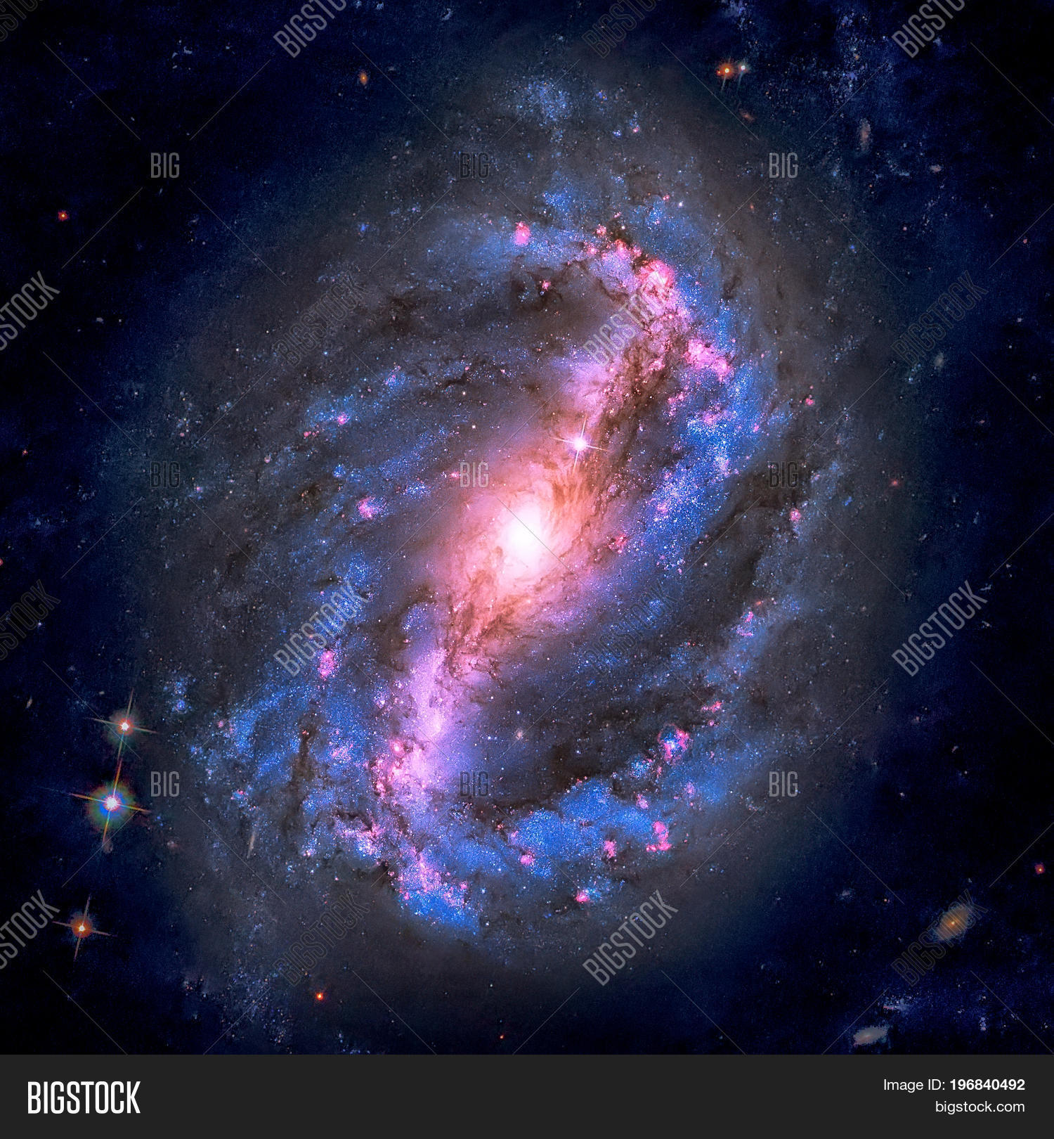Ngc 6217 Spiral Galaxy Image & Photo (Free Trial) | Bigstock