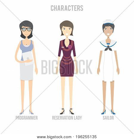 Vector y foto Character Set (prueba gratis) | Bigstock