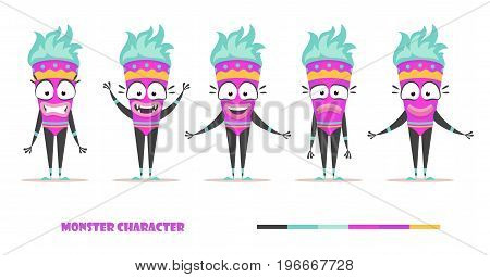 Monster Character Set Vector & Photo (Free Trial) | Bigstock