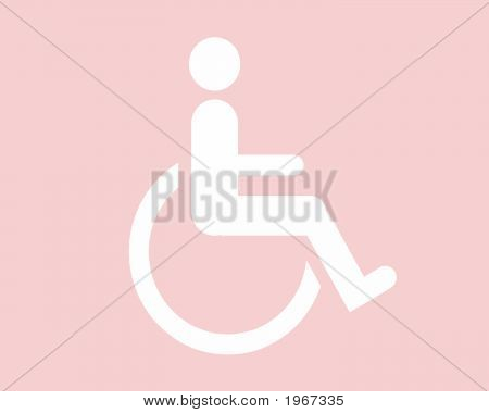 Pink Handicapped Sign Image & Photo (Free Trial) | Bigstock