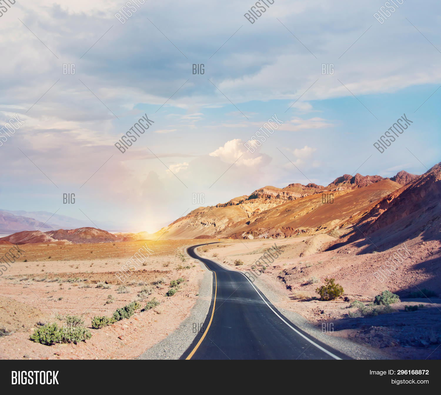 Desert Road Leading Image & Photo (Free Trial) | Bigstock
