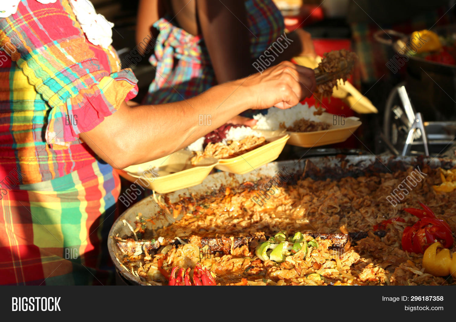 Girl On Street Food Image & Photo (Free Trial) | Bigstock