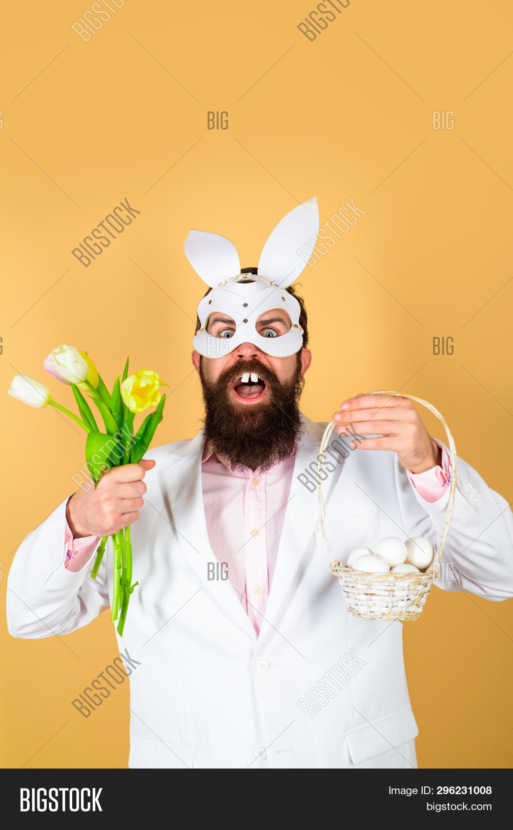 Bearded Rabbit Man. Image & Photo (Free Trial) | Bigstock