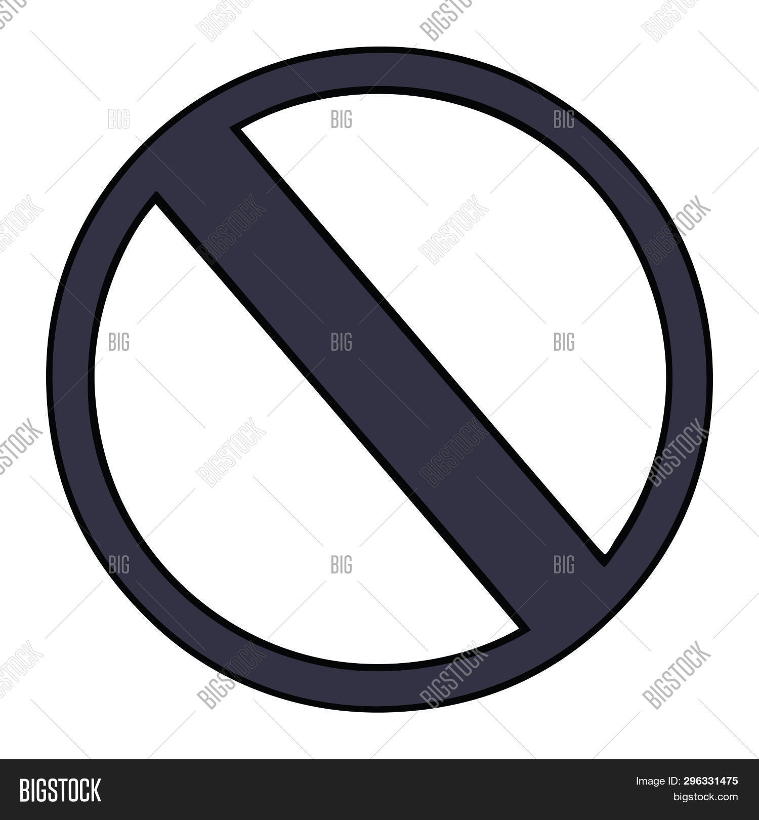 Cute Cartoon No Entry Image & Photo (Free Trial) | Bigstock
