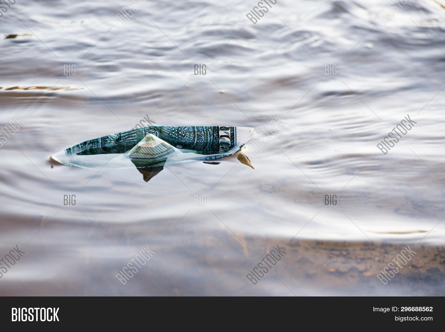 Paper Boat Dollar Bill Image & Photo (Free Trial) | Bigstock