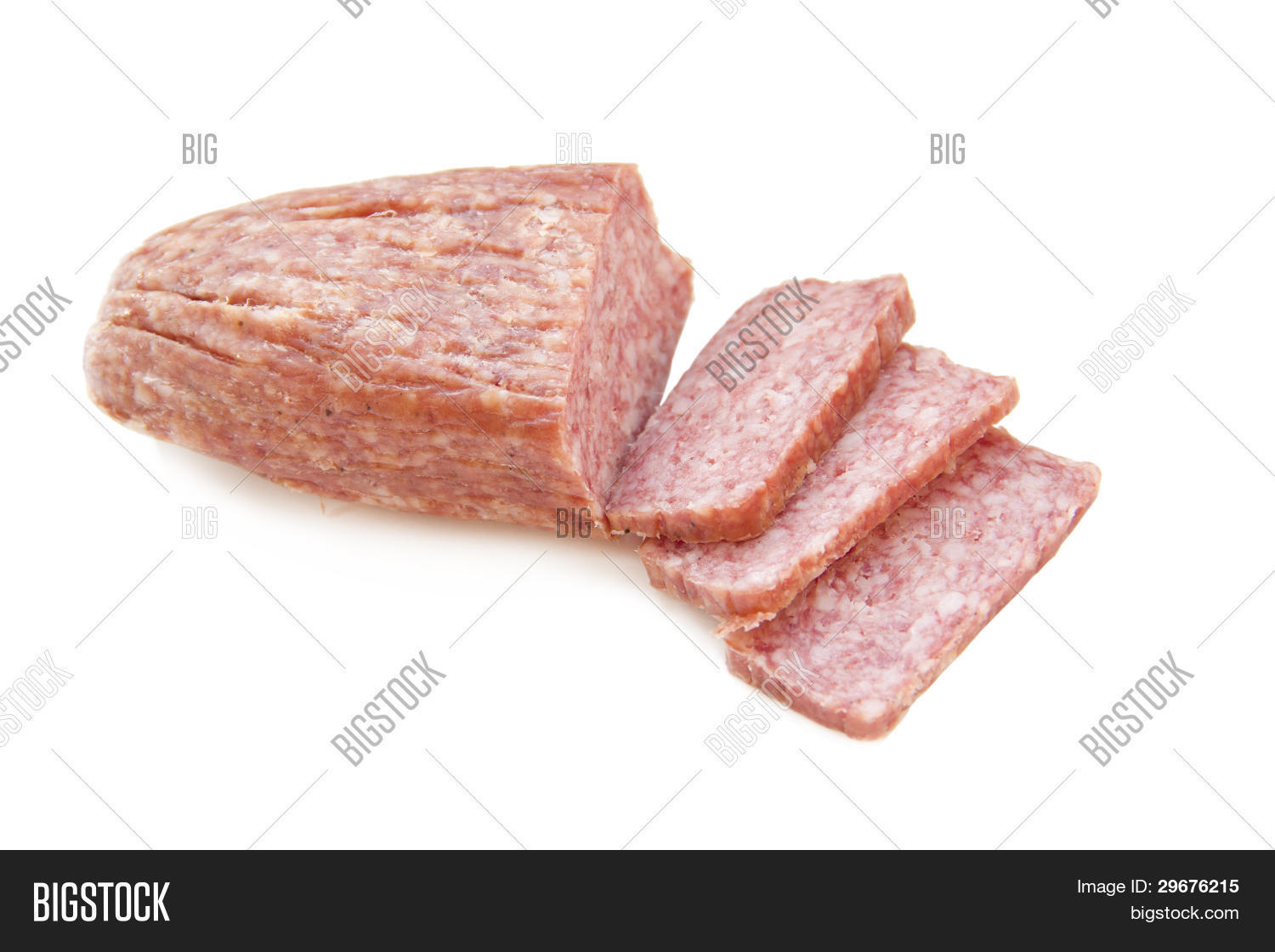 Salami On White Image & Photo (Free Trial) | Bigstock