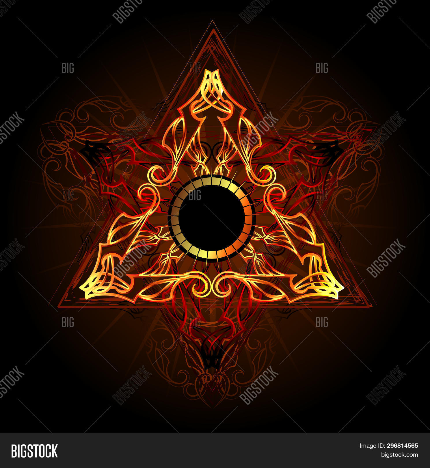 Fire Triangle Esoteric Image & Photo (Free Trial) | Bigstock