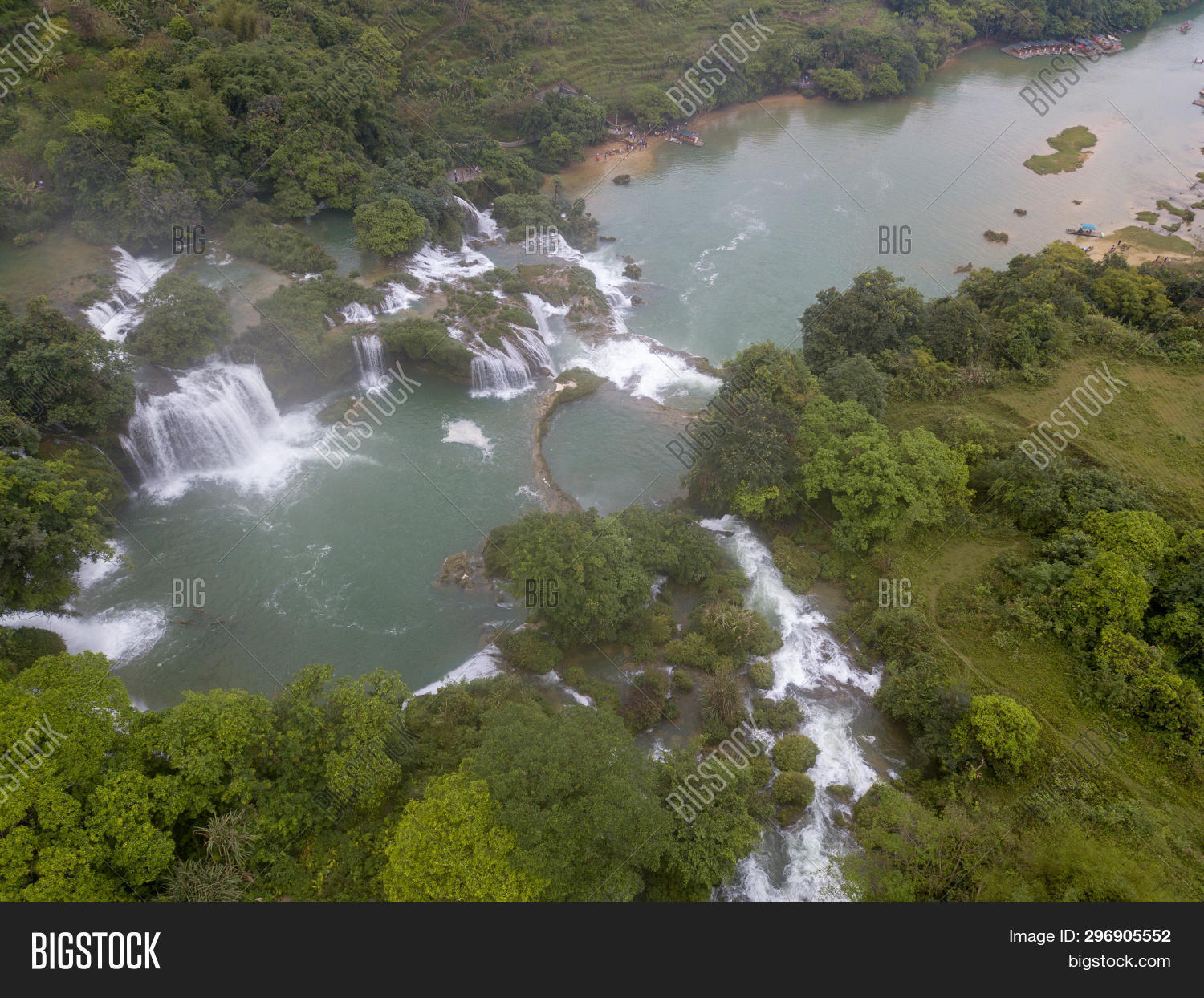 Aerial View Waterfall Image & Photo (Free Trial) | Bigstock
