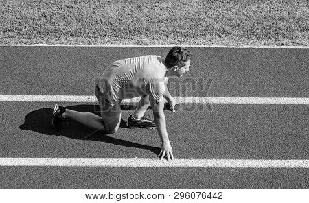 Man Athlete Stand Low Image & Photo (Free Trial) | Bigstock