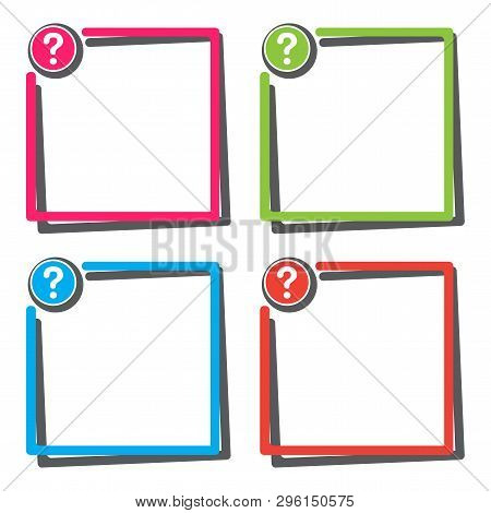 Set Text Box Question Vector & Photo (Free Trial) | Bigstock