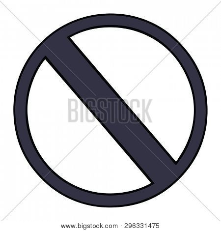 Cute Cartoon No Entry Image & Photo (Free Trial) | Bigstock